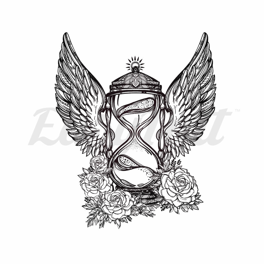 Hourglass Wings Temporary Tattoo Easytatt™
