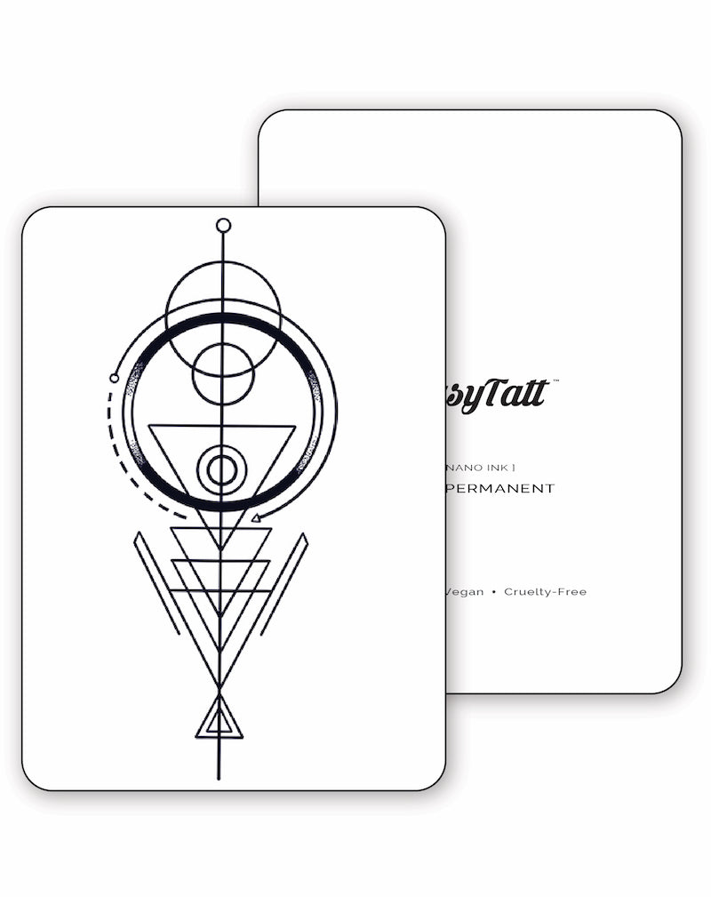 Abstract Shapes Semi-Permanent Tattoo | EasyTatt™