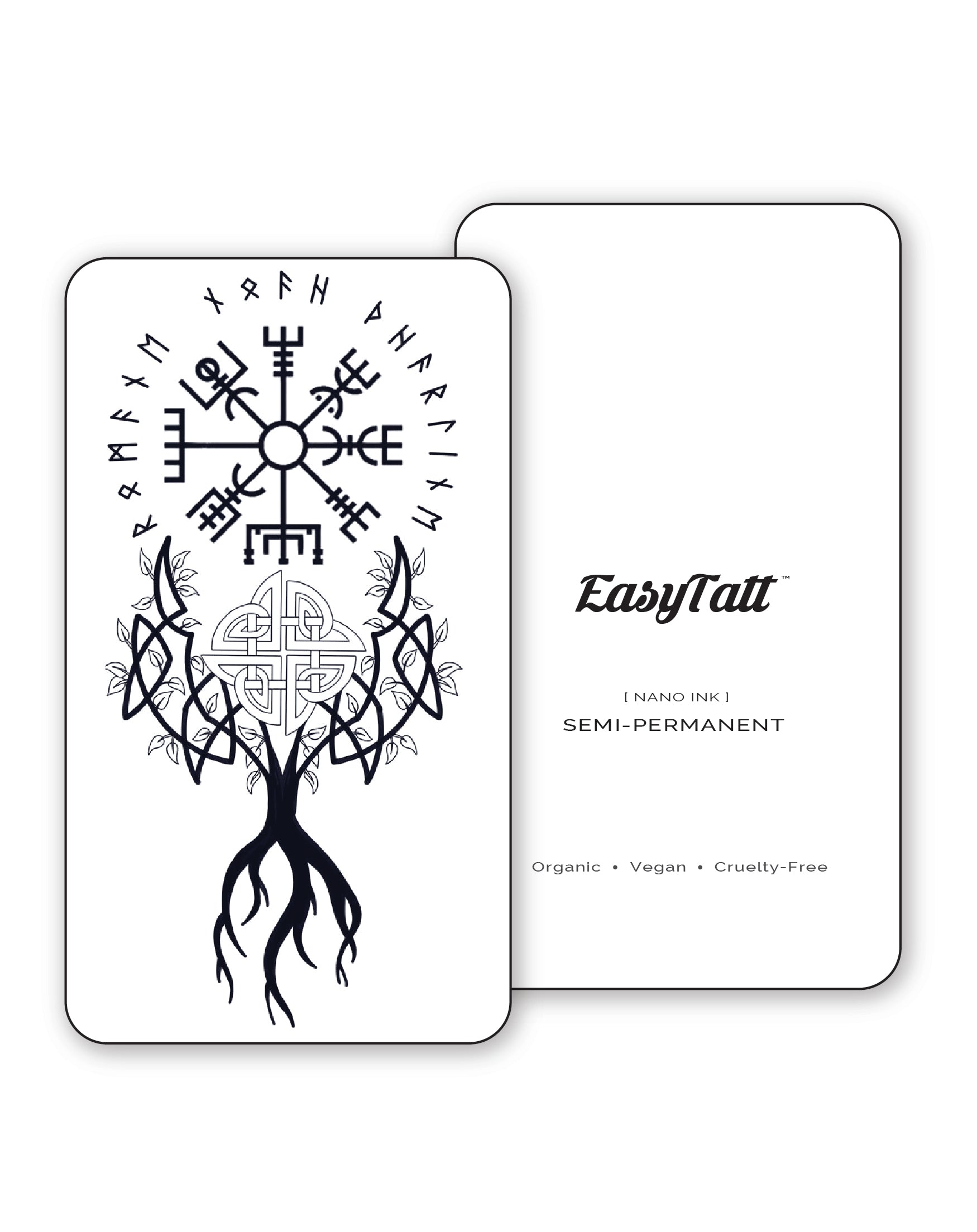 Celtic Rune Tree Semi-Permanent Tattoo | EasyTatt™