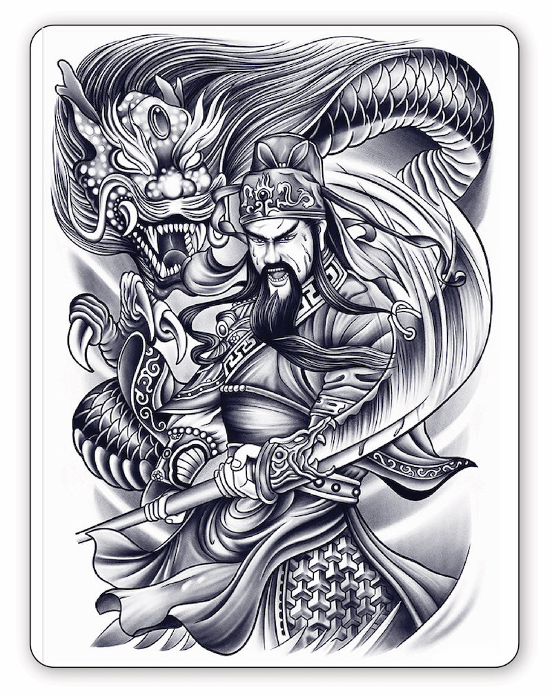 Full back tattoo stencil - Bronctattooaus.com