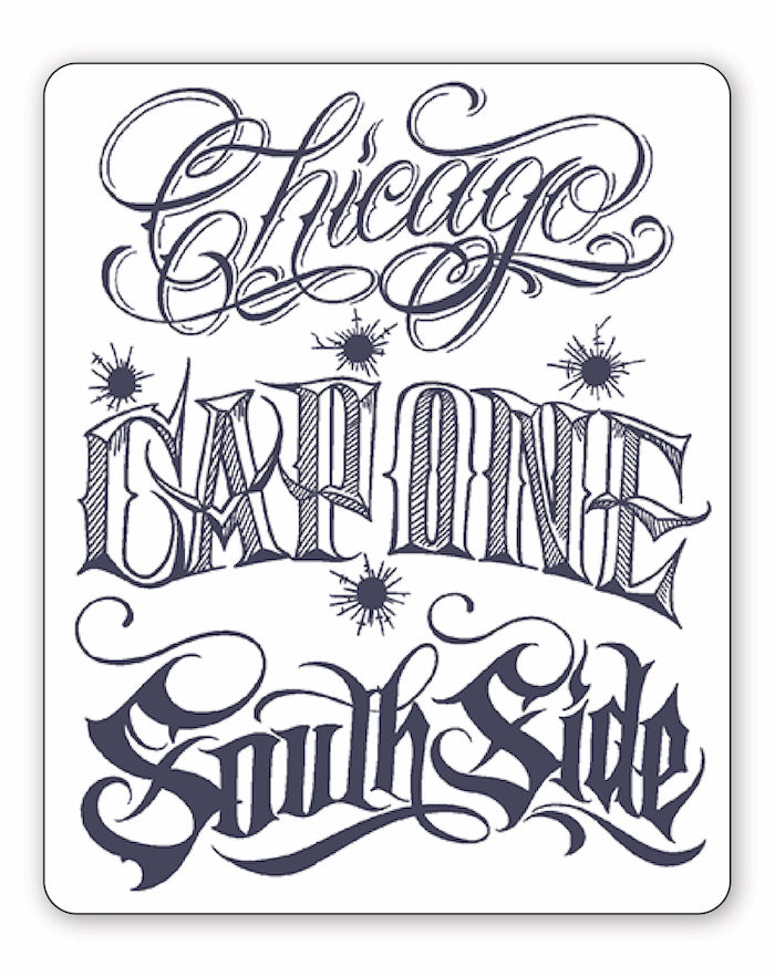 Gangster Lettering Semi-Permanent Tattoo | EasyTatt™