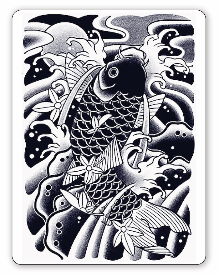 Japanese Koi Fish Tattoo Designs Gallery Blue Japanese Koi Fish Enso