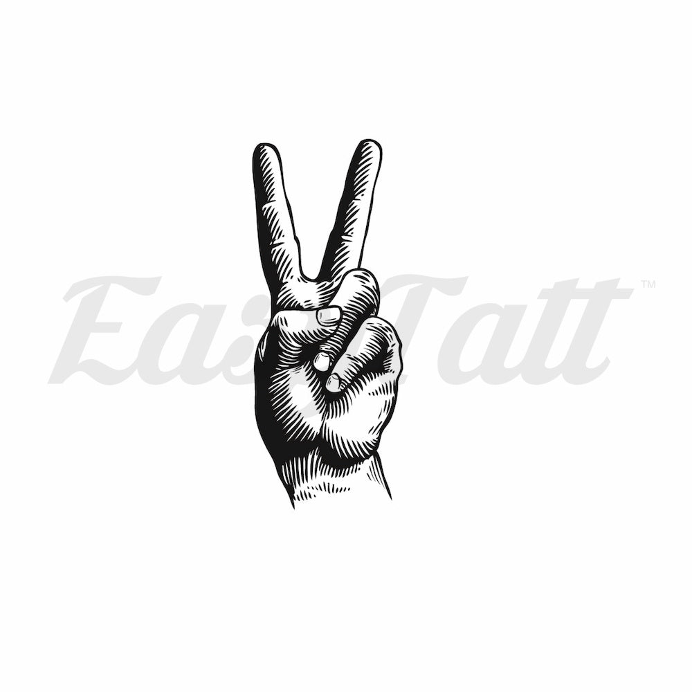 Peace Out Temporary Tattoo | EasyTatt™