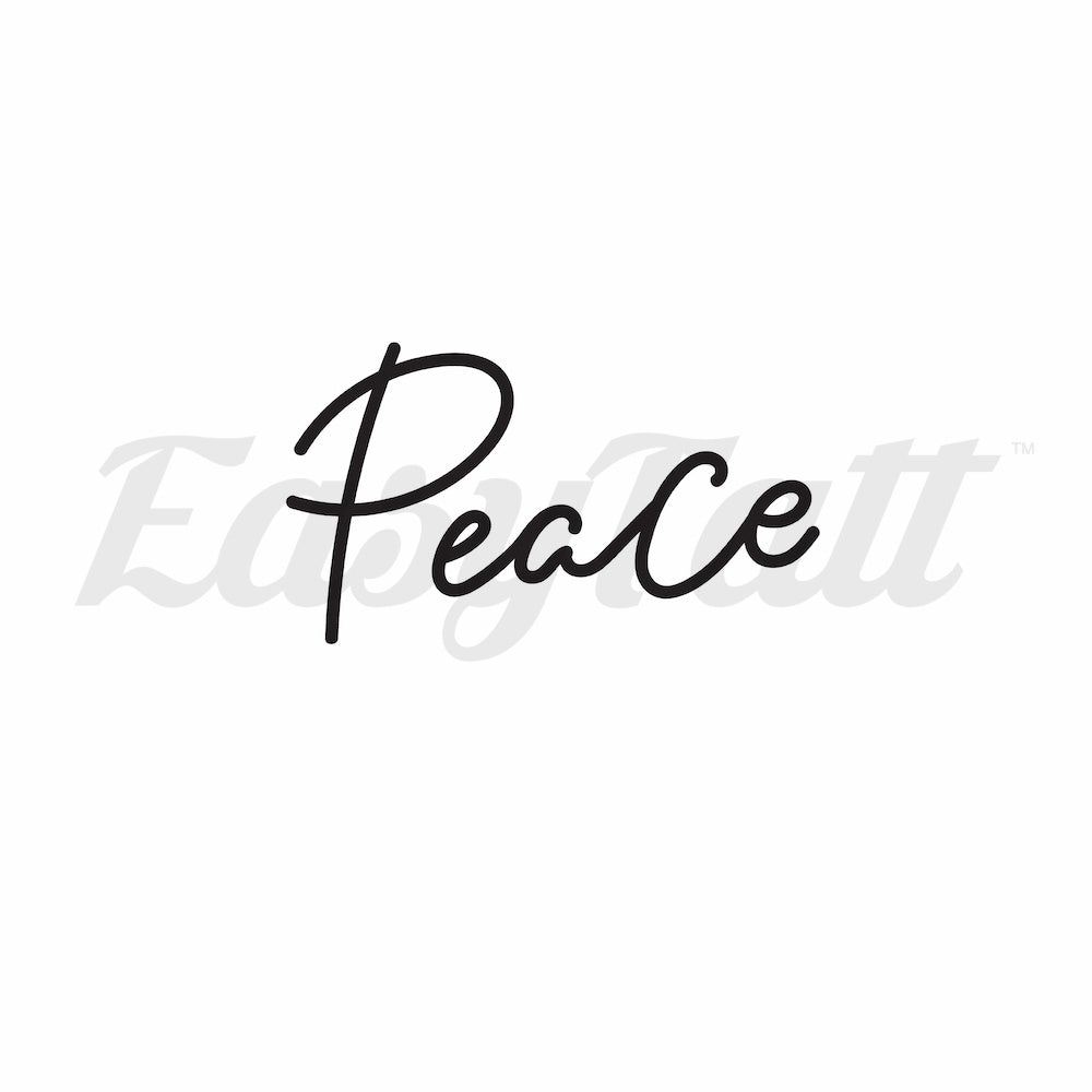 Peace Temporary Tattoo | EasyTatt™
