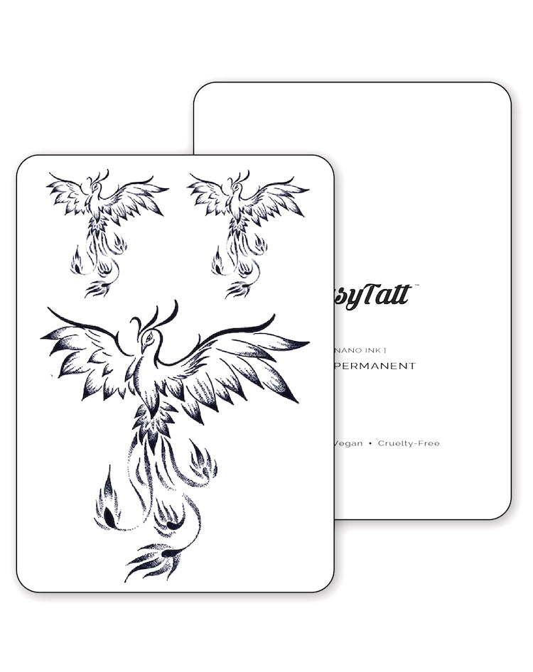 Swan Rising Semi-Permanent Tattoo | EasyTatt™