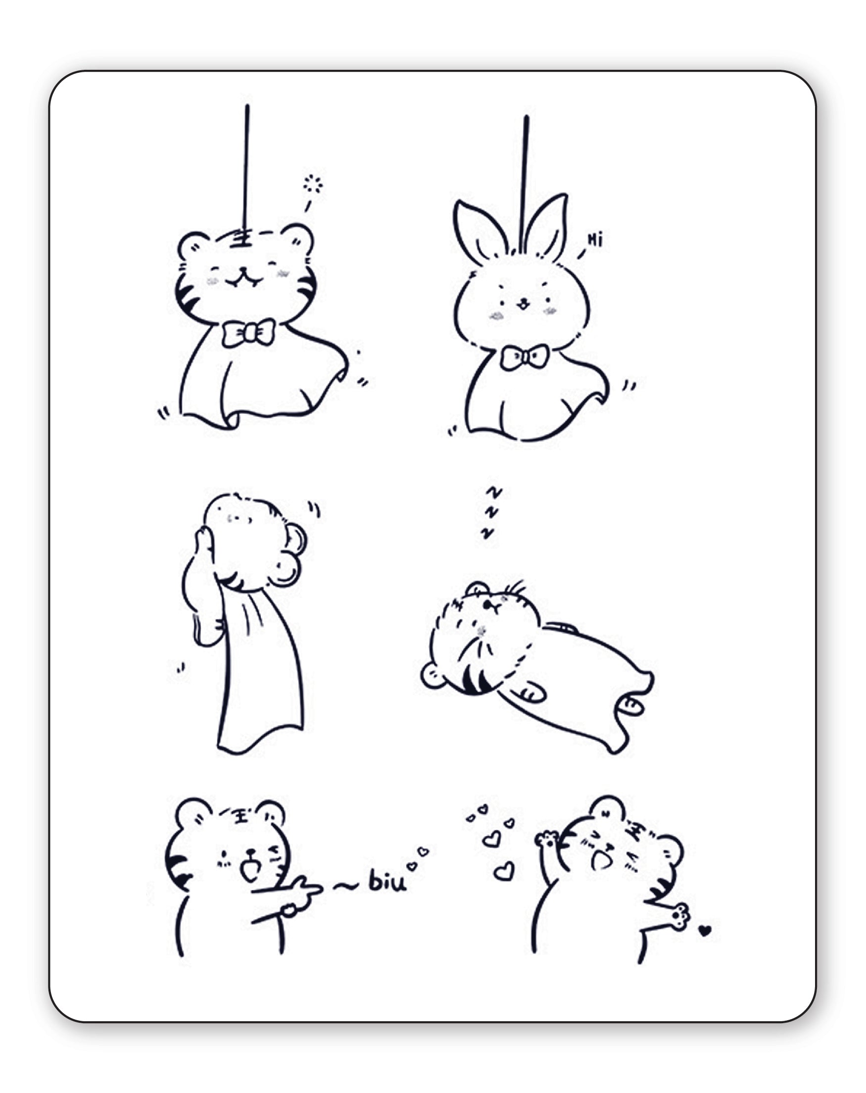 Cute Kitties Semi Permanent Tattoo Easytatt™