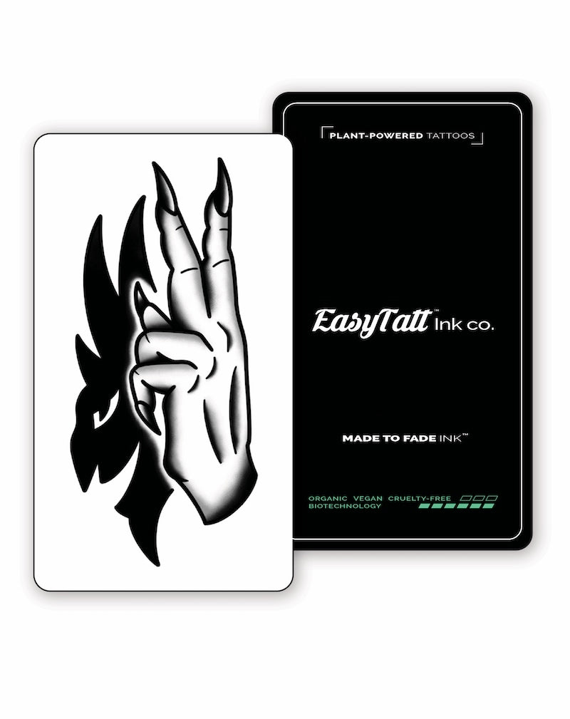 Devil's Shadow Temporary Tattoo | 1-2 Week Semi-Permanent Tattoo by ...