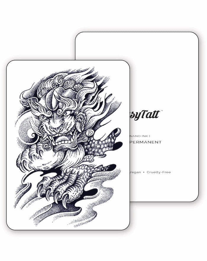 Japanese Beast Semi-Permanent Tattoo | EasyTatt™