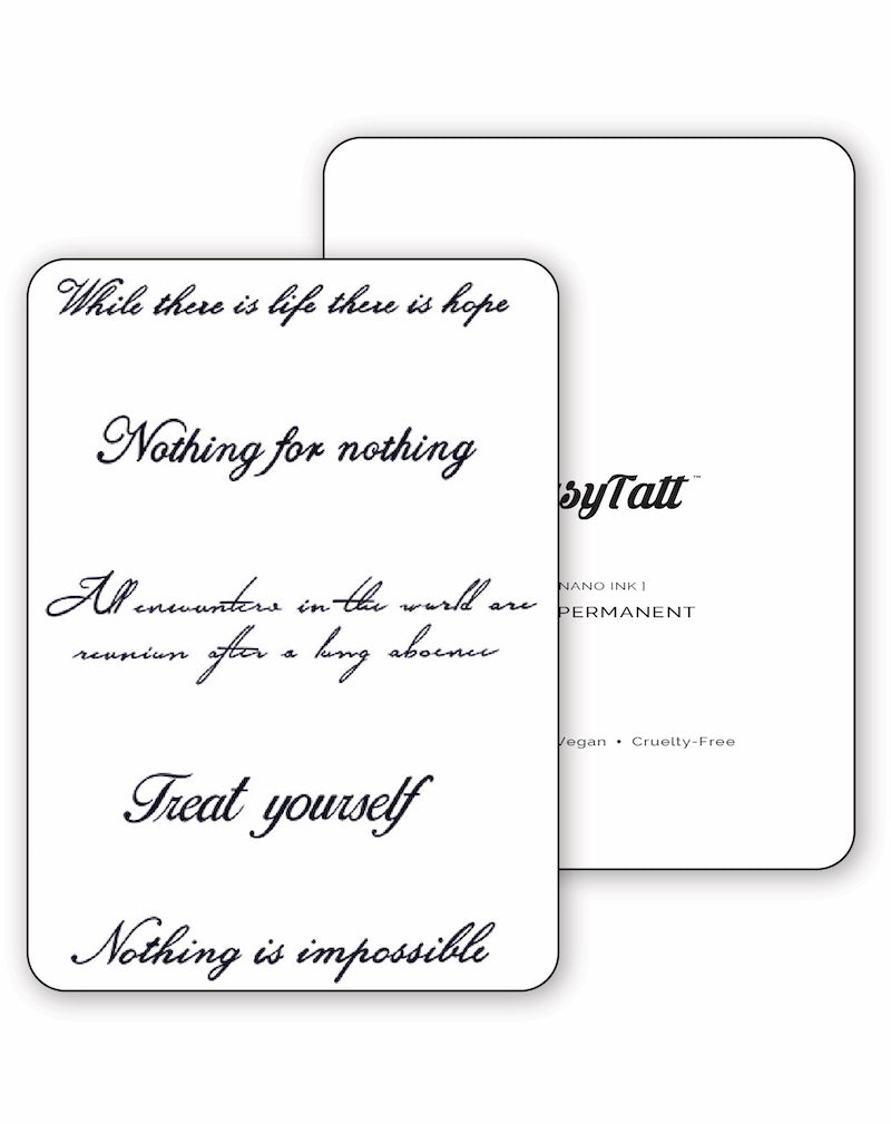 Nothing for Nothing Semi-Permanent Tattoo | EasyTatt™
