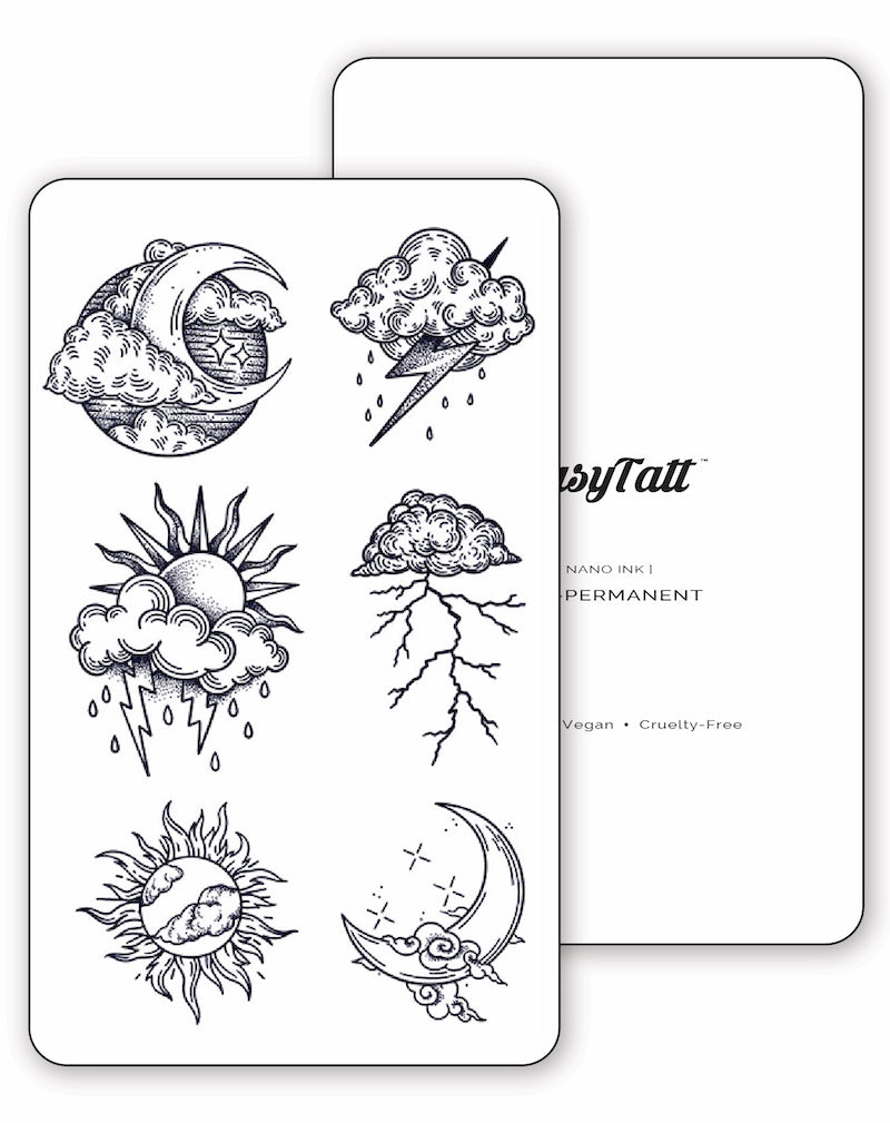 Stormy Weather Semi-Permanent Tattoo | EasyTatt™