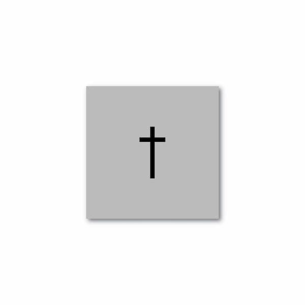 Black Cross Semi-Permanent Stencil | EasyTatt™