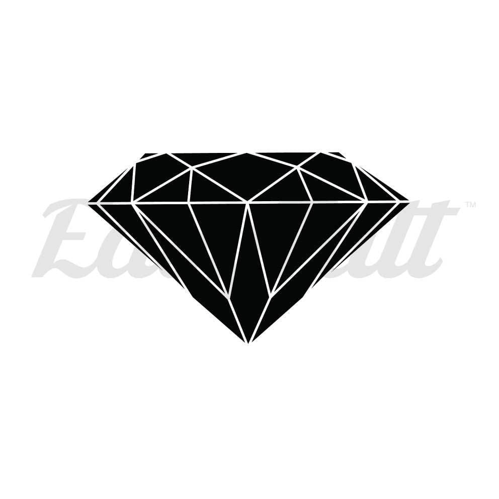 Black Diamond Tattoo Logo Black Diamond Temporary Tattoo (Set Of 3)