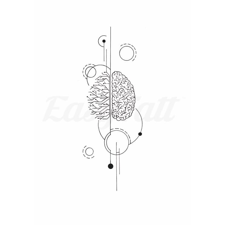 Brain Tattoo Design