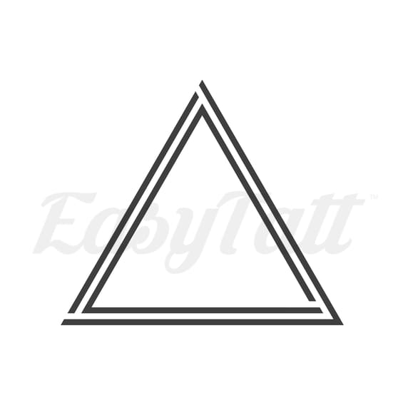 Double Triangle Temporary Tattoo | EasyTatt™
