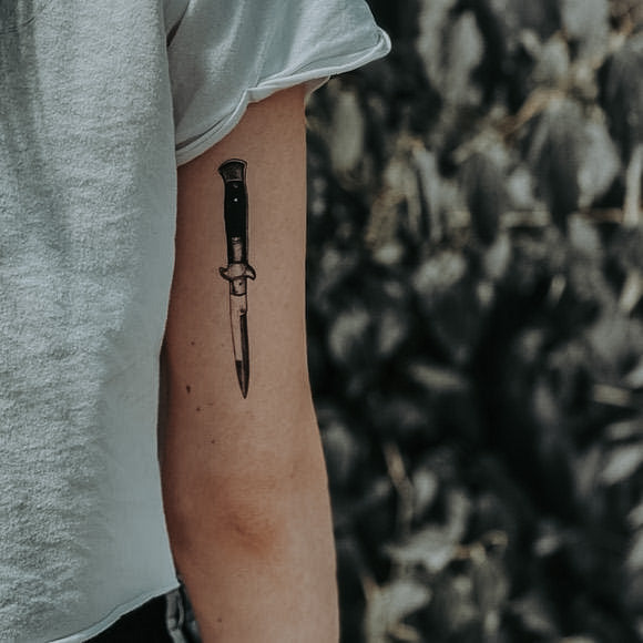 Simple Knife Tattoo