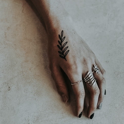 Branch Finger Tattoos 49 Creative Wedding Ring Tattoo Ideas You'll