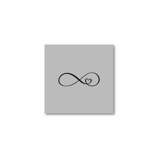 Love Heart Infinity Semi-Permanent Tattoo Stencil | EasyTatt™