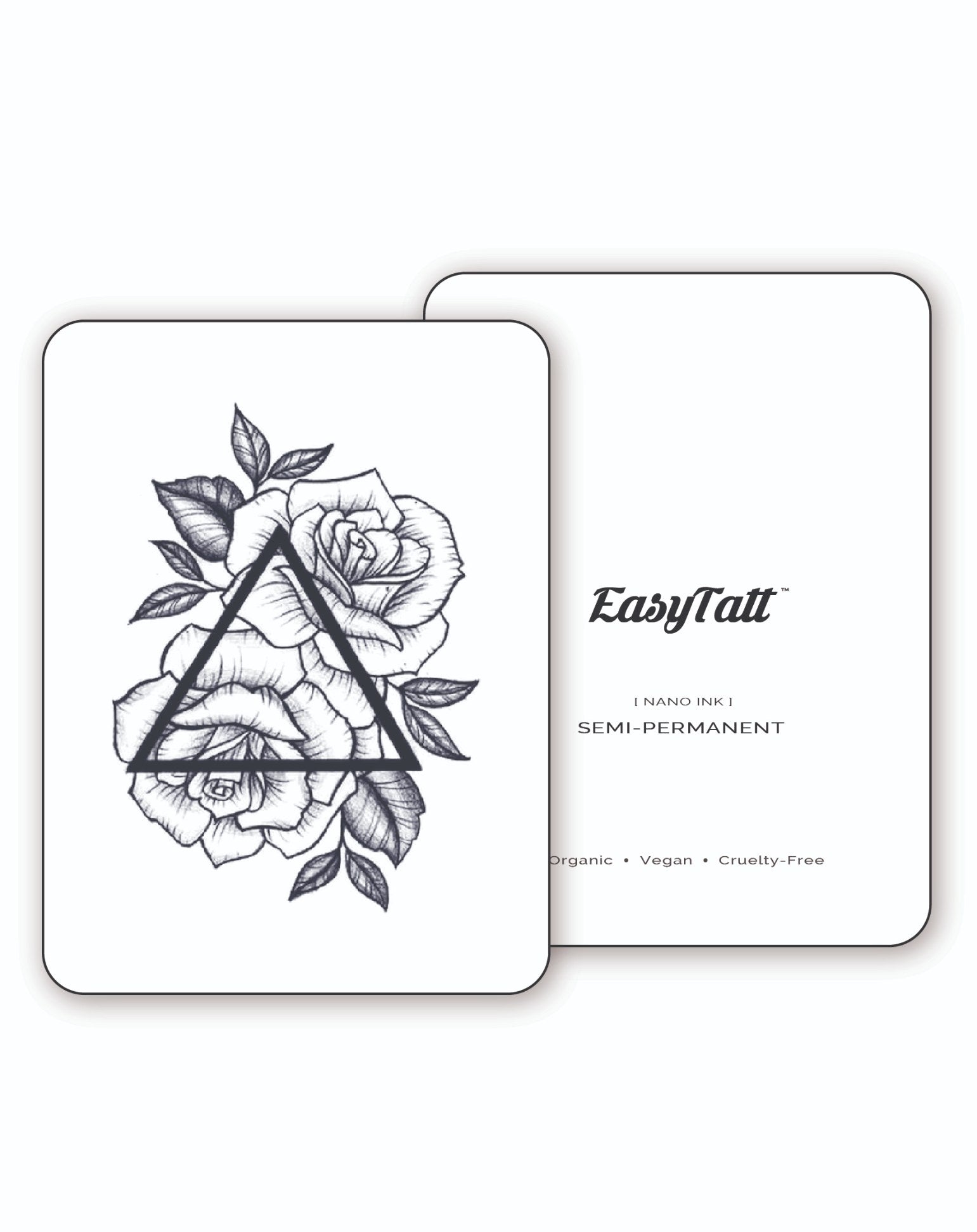 Triangle Rose Semi-Permanent Tattoo | EasyTatt™