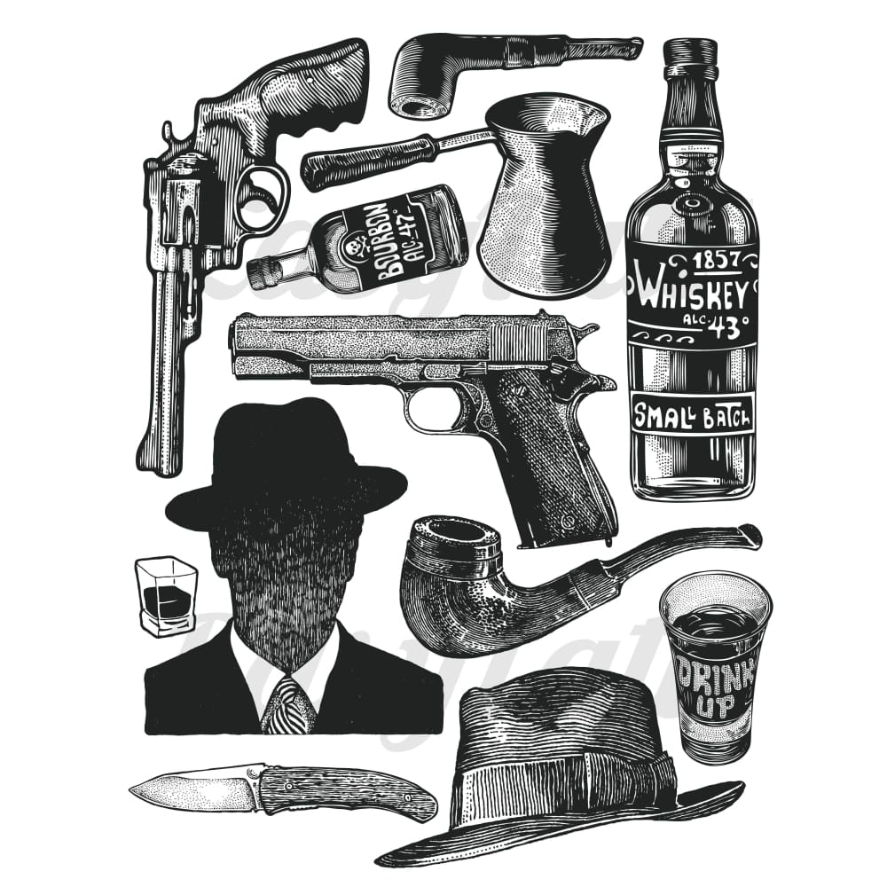 Mobster Tattoo Designs